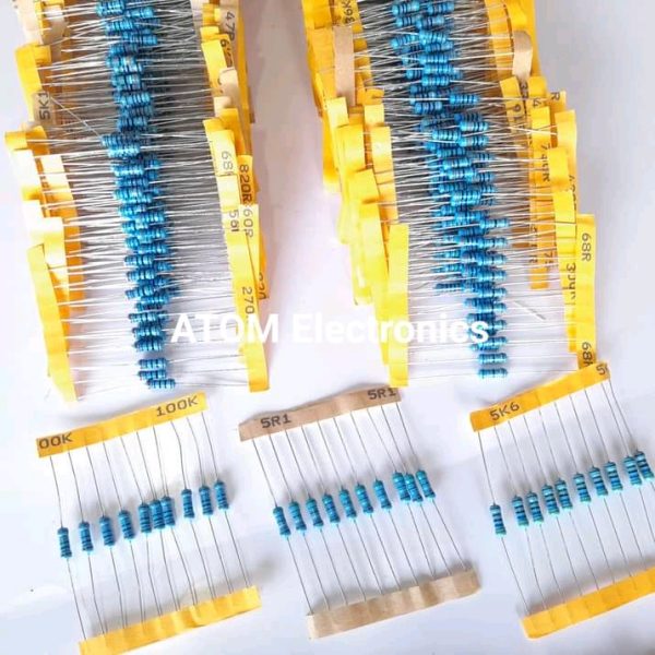 5 Band Carbon Film Resistors Pack – ATOM Electronics